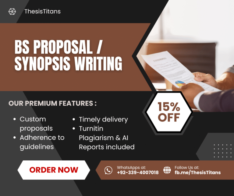 Expert Undergraduate Research Proposal/Synopsis Writing - Thesis Titans